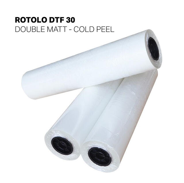 ROTOLO DTF 30 DOUBLE MATT - COLD PEEL - Stampaggio DTF Transfer Digitali - Varese